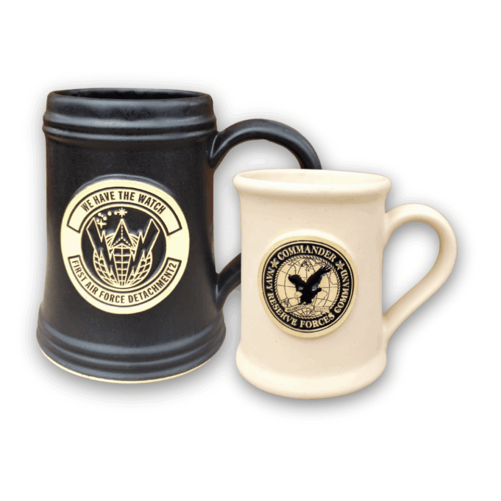 Custom Military Coffee Mugs and Beer Steins - Grey Fox Pottery